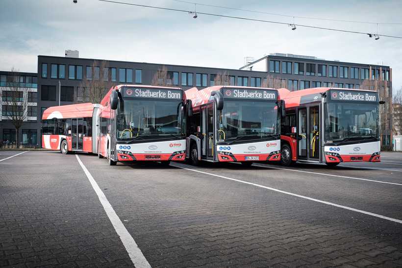 Bonn: Drei E-Gelenkbusse von Solaris für SWB – Bustreff.de – Busmagazin